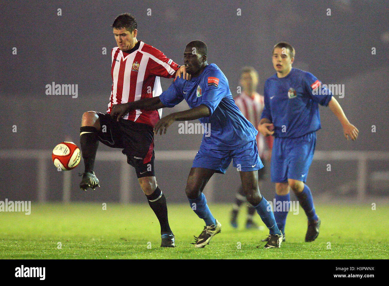 Frankie Curley of Hornchurch and Quincy Rowe of Harrow - AFC Hornchurch ...