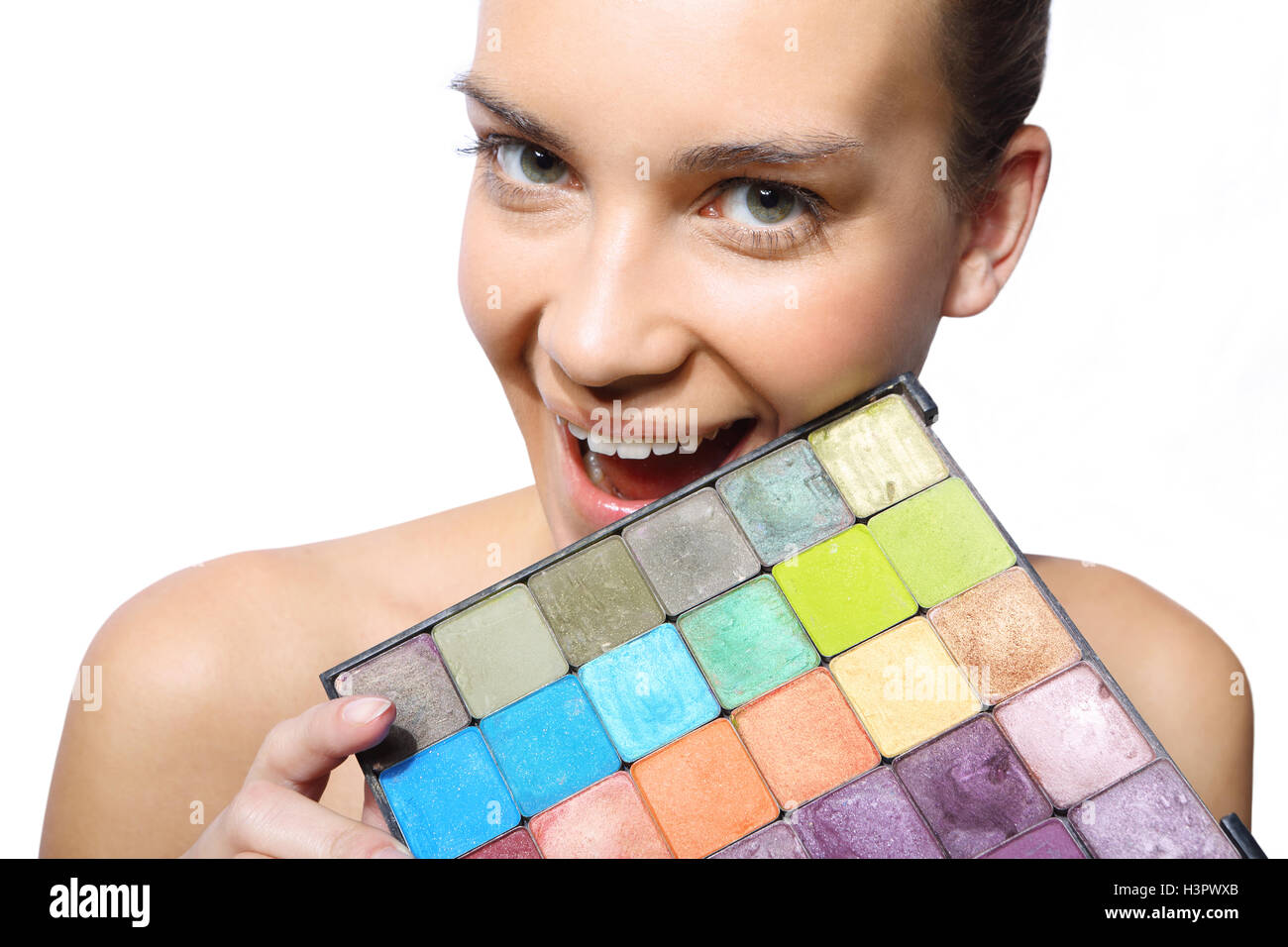 Rainbow face painting hi-res stock photography and images - Alamy