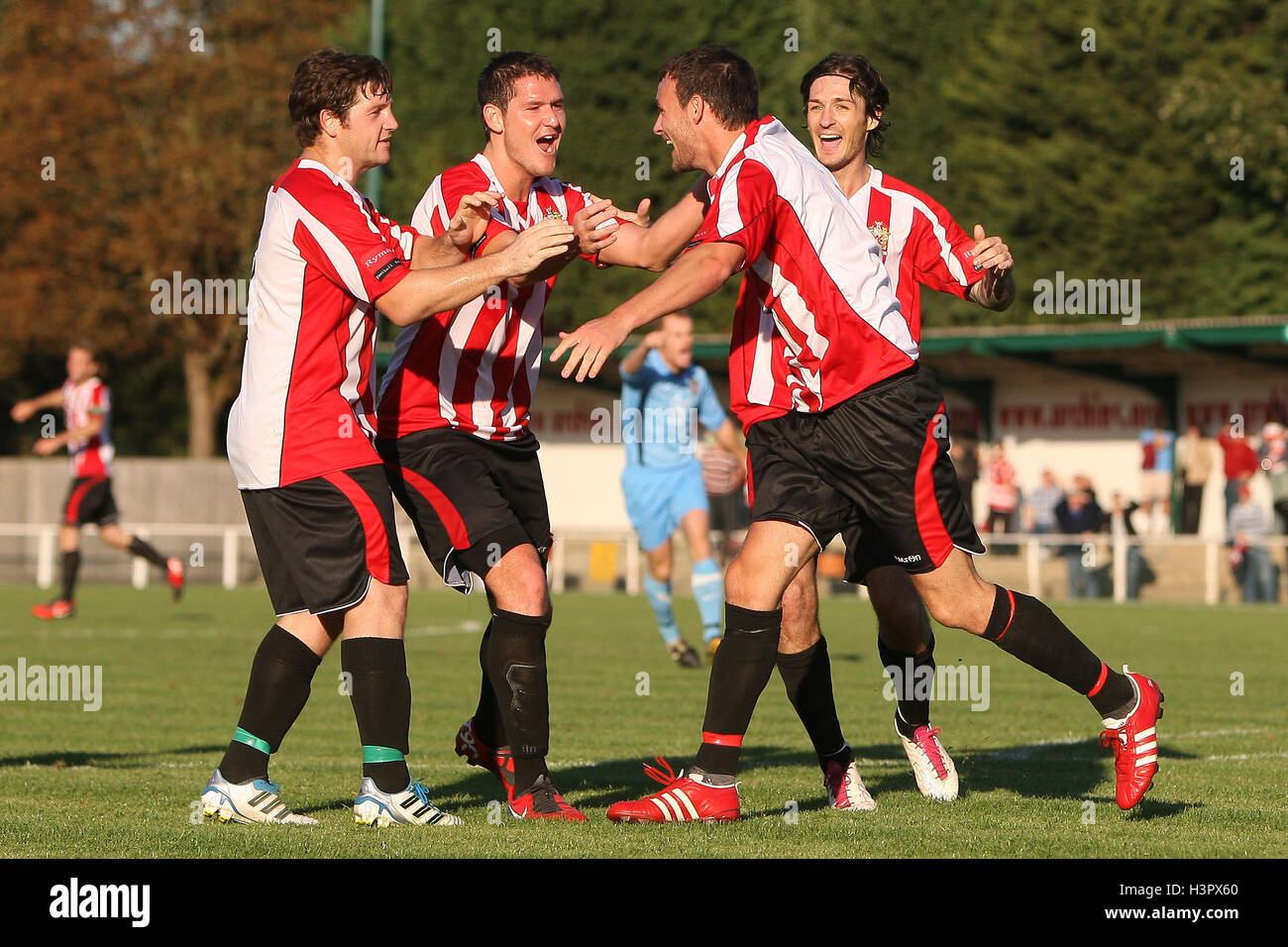 Martin Tuohy scores the first goal for Hornchurch and celebrates - AFC ...