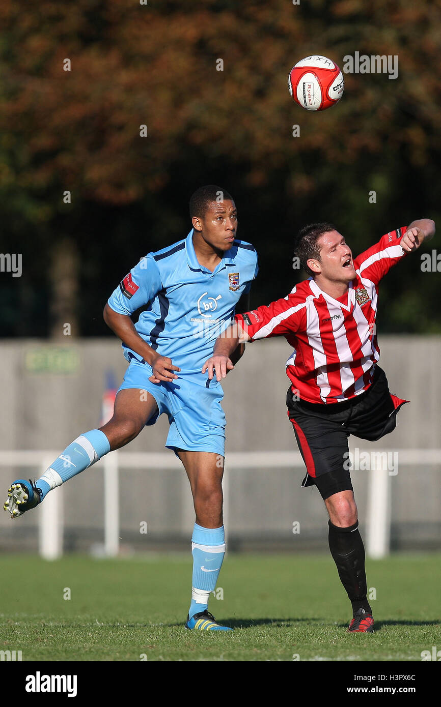 Frankie Curley in action for Hornchurch - AFC Hornchurch vs Kingstonian ...