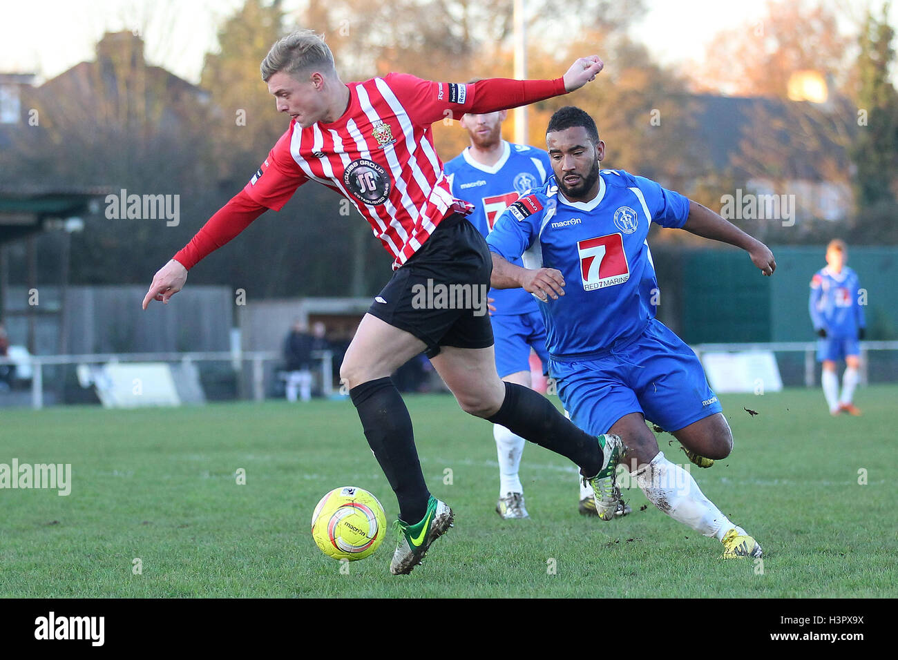 George Purcell in action for Hornchurch - AFC Hornchurch vs Leiston ...