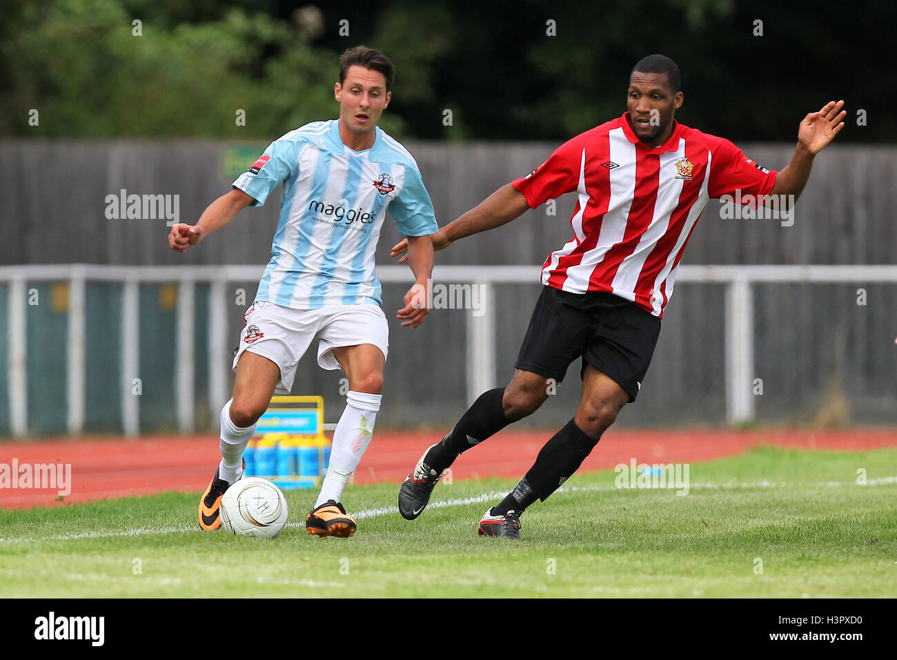 Rickie Hayles in action for Hornchurch - AFC Hornchurch vs Lewes ...
