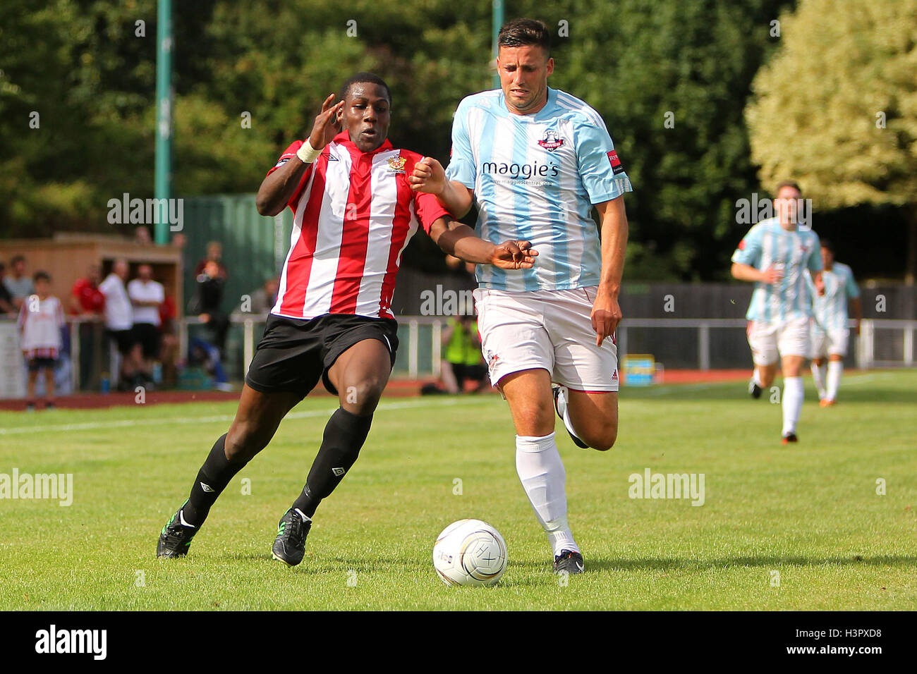 Ade Yusuff in action for Hornchurch - AFC Hornchurch vs Lewes - Ryman ...