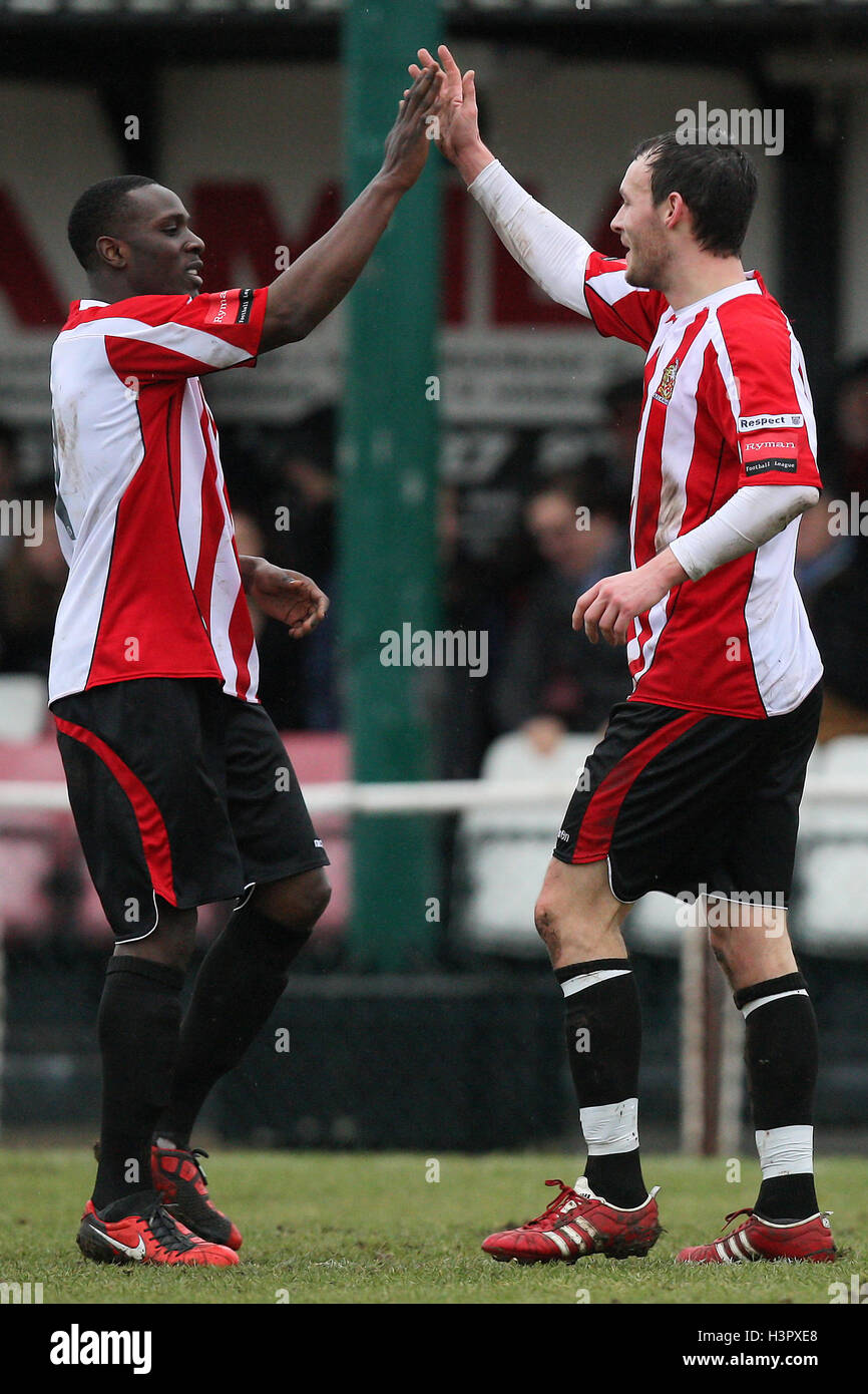 Martin Tuohy Goal Hornchurch Celebrates High Resolution Stock ...
