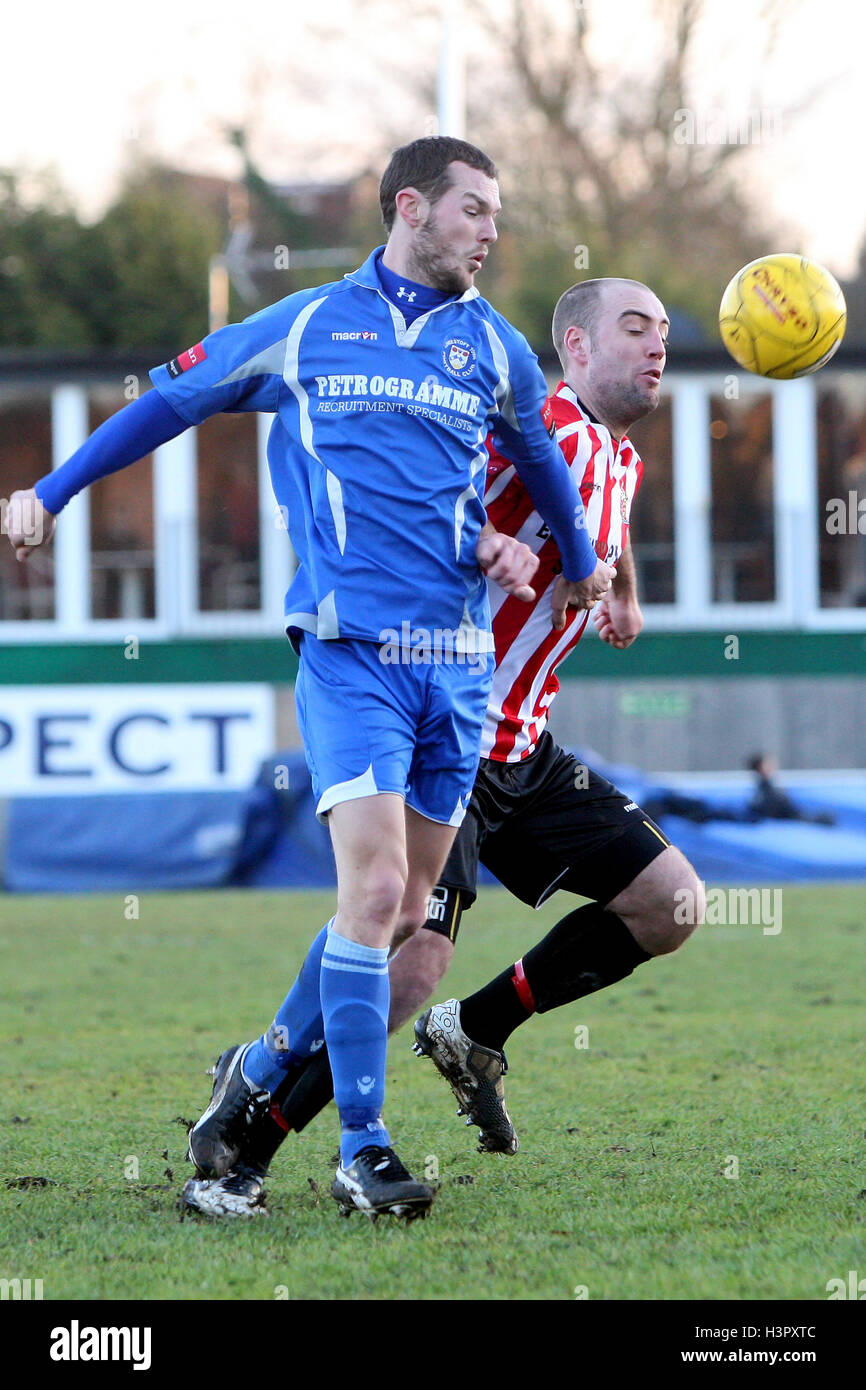 Elliot Styles in action for Hornchurch - AFC Hornchurch vs Lowestoft ...