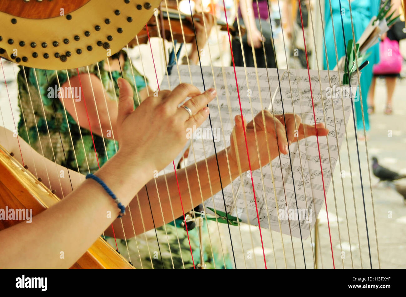Harp detail hi-res stock photography and images - Alamy