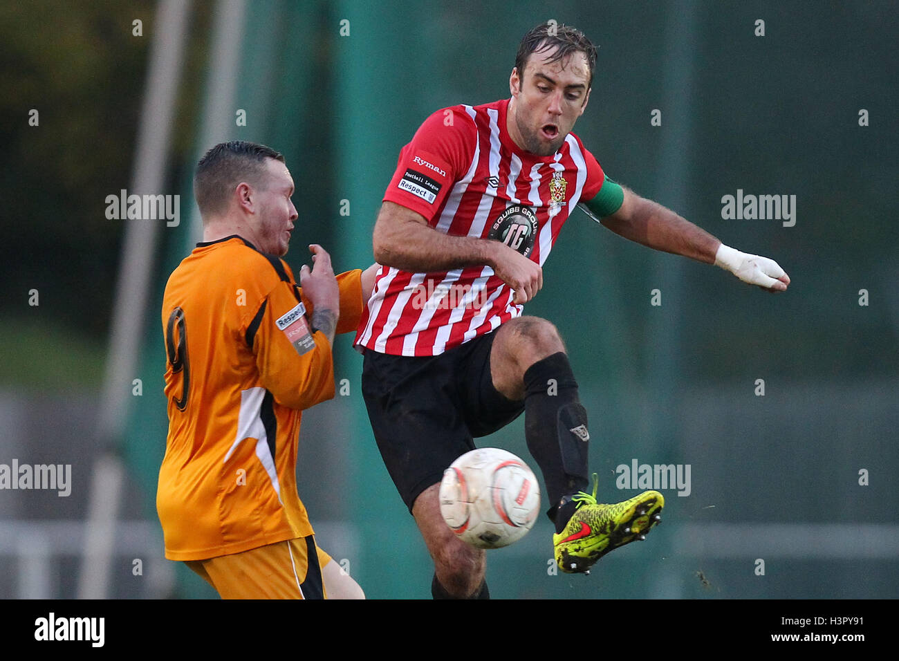 Elliot Styles in action for Hornchurch - AFC Hornchurch vs Merstham ...