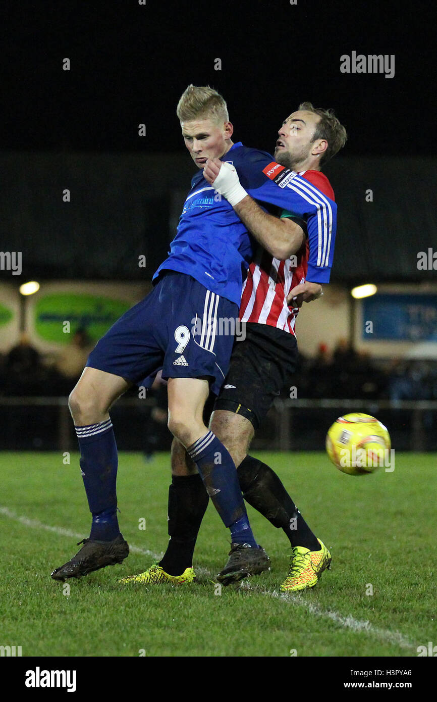 Elliot Styles in action for Hornchurch - AFC Hornchurch vs Metropolitan ...