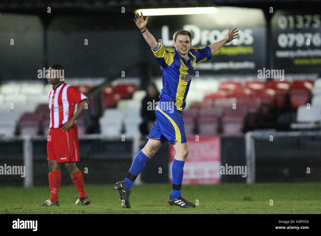 Jack Barry celebrates scoring the first goal for Romford - AFC ...