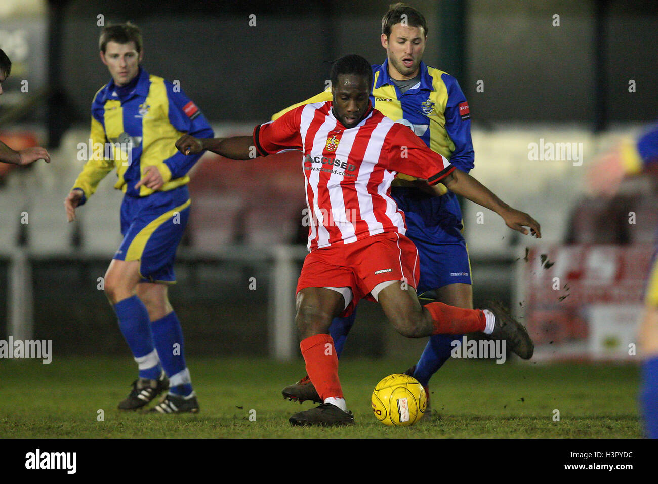 Joe Benjamin in action for Hornchurch - AFC Hornchurch vs Romford ...