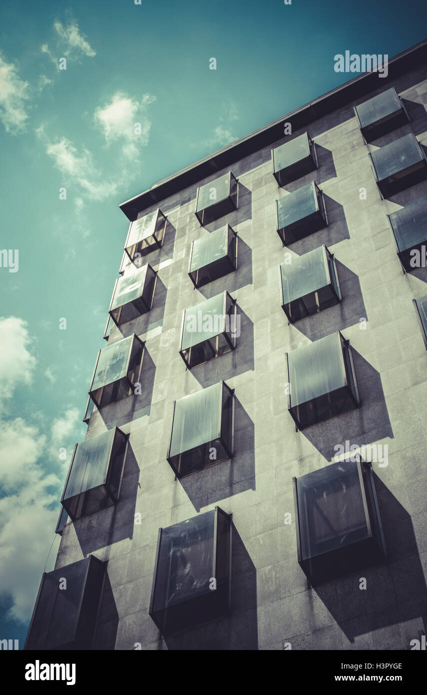 Gran Via, Image of the city of Madrid, its characteristic archit Stock ...
