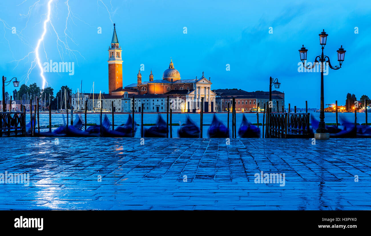 storm on Venice Stock Photo - Alamy