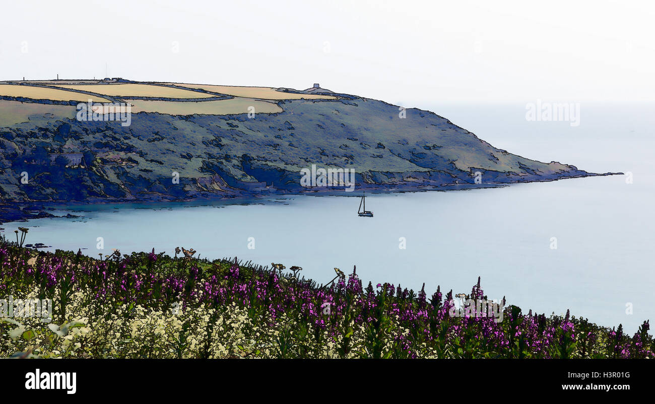 Rame Head Cornwall near Plymouth UK Stock Photo - Alamy