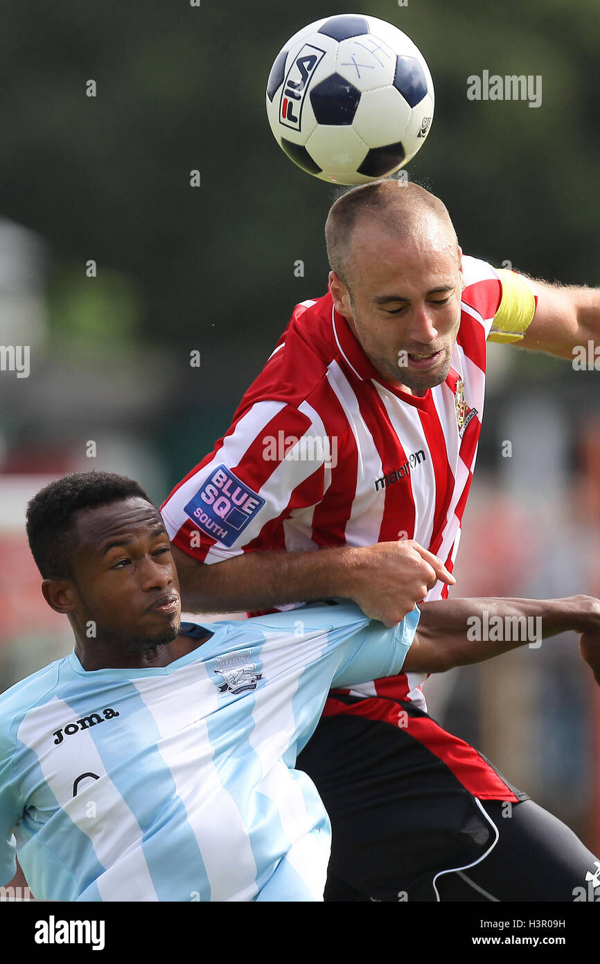 Elliot Styles in action for Hornchurch - AFC Hornchurch vs Weston-super ...