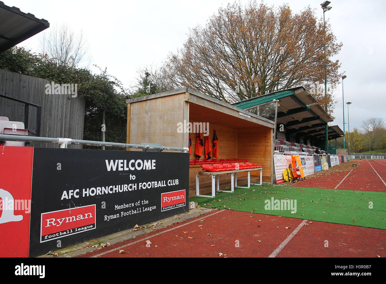 A general view of the West Side of the ground - AFC Hornchurch vs ...