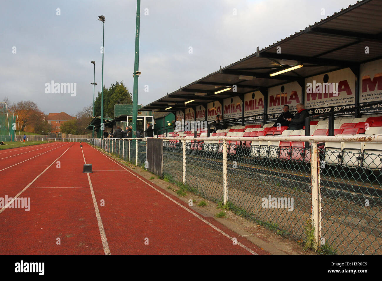 General view of the East Side of the ground - AFC Hornchurch vs Wingate ...