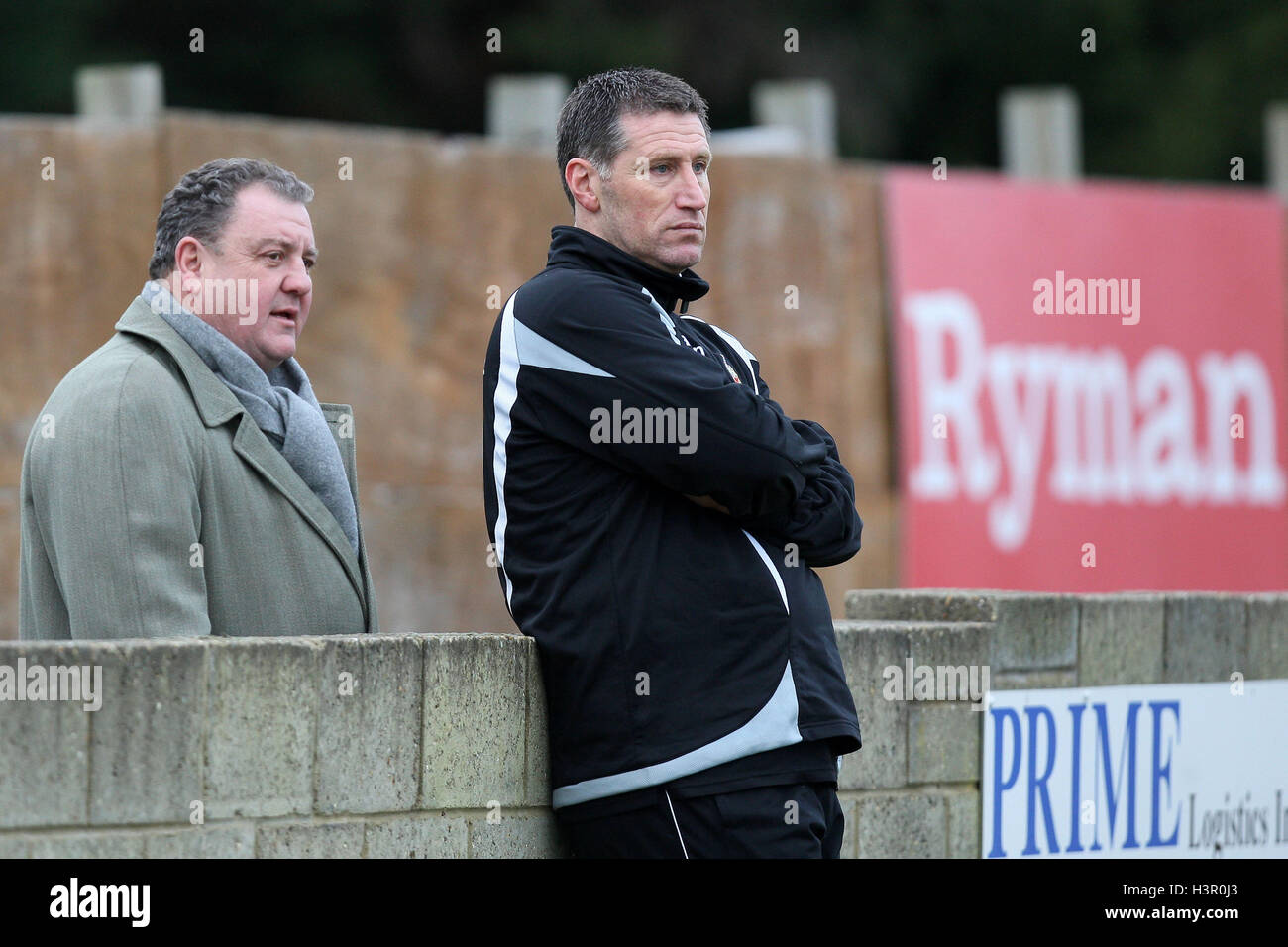 Colin McBride (L) and Jim McFarlane of Hornchurch - Ashford Town ...