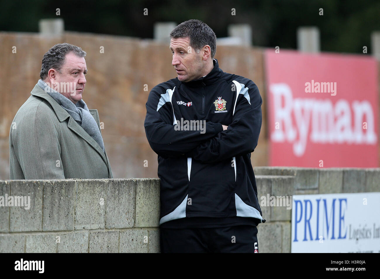 Colin McBride (L) and Jim McFarlane of Hornchurch - Ashford Town ...