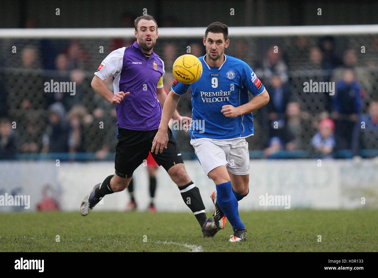 Jay May of Billericay and Elliot Styles of Hornchurch - Billericay Town ...