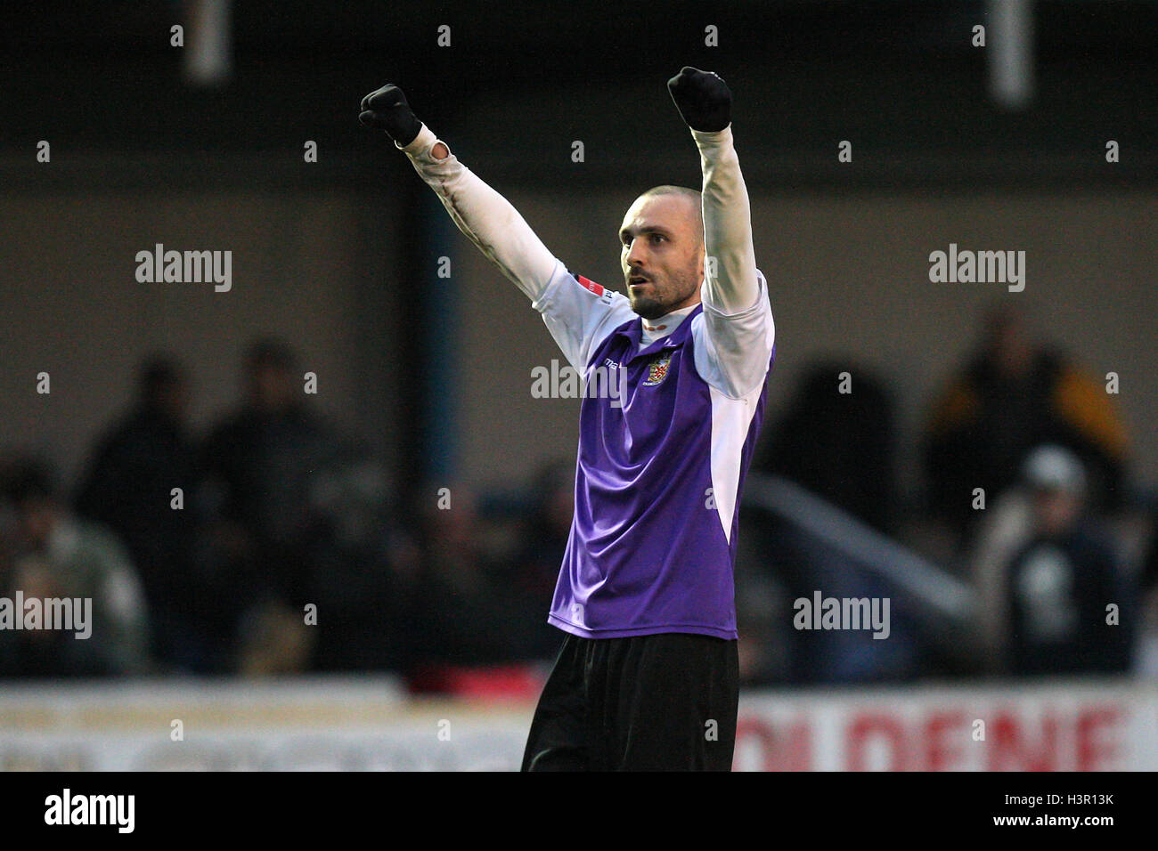 Jonathan Hunt of Hornchurch celebrates at the final whistle ...