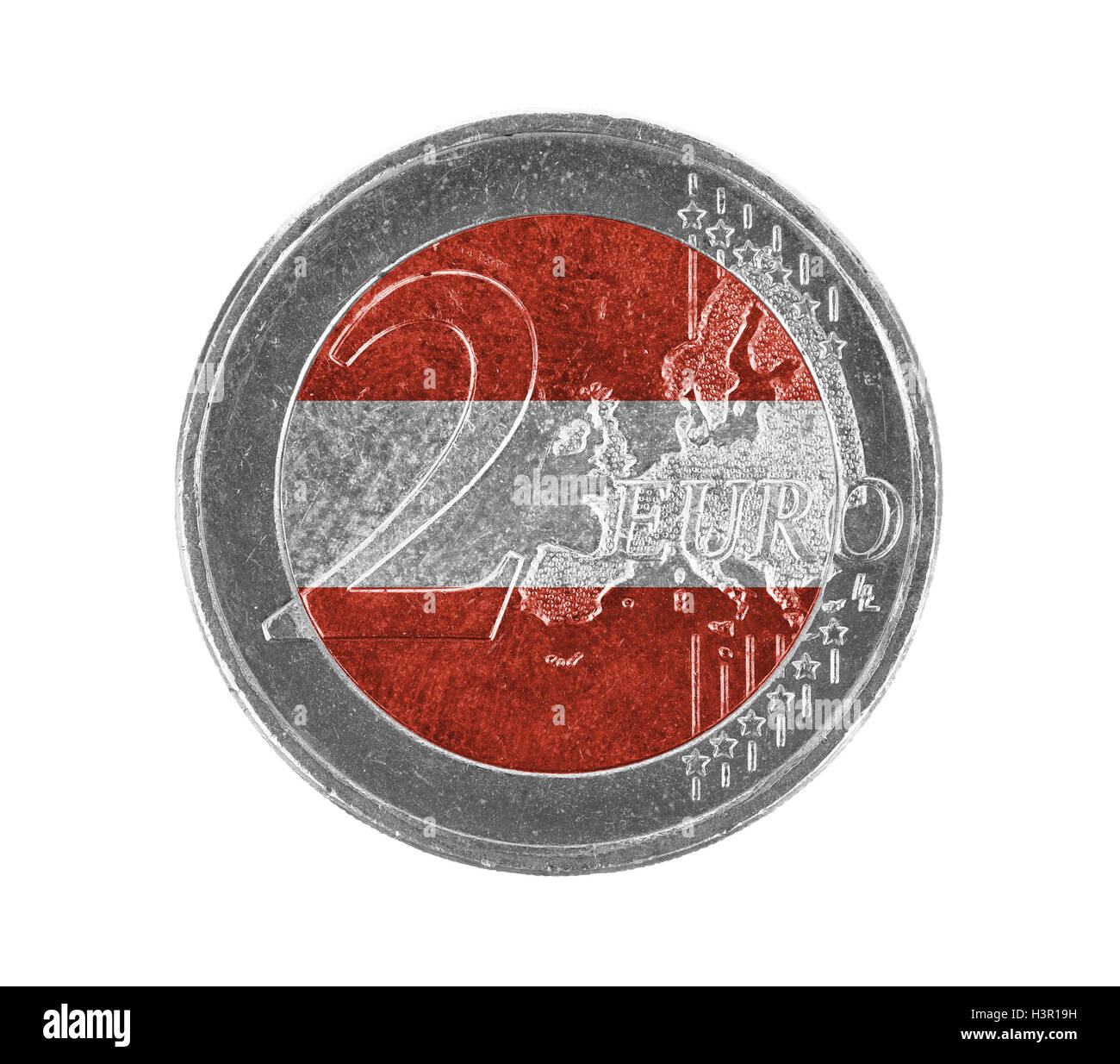 Austrian 2 euro coin hi-res stock photography and images - Alamy