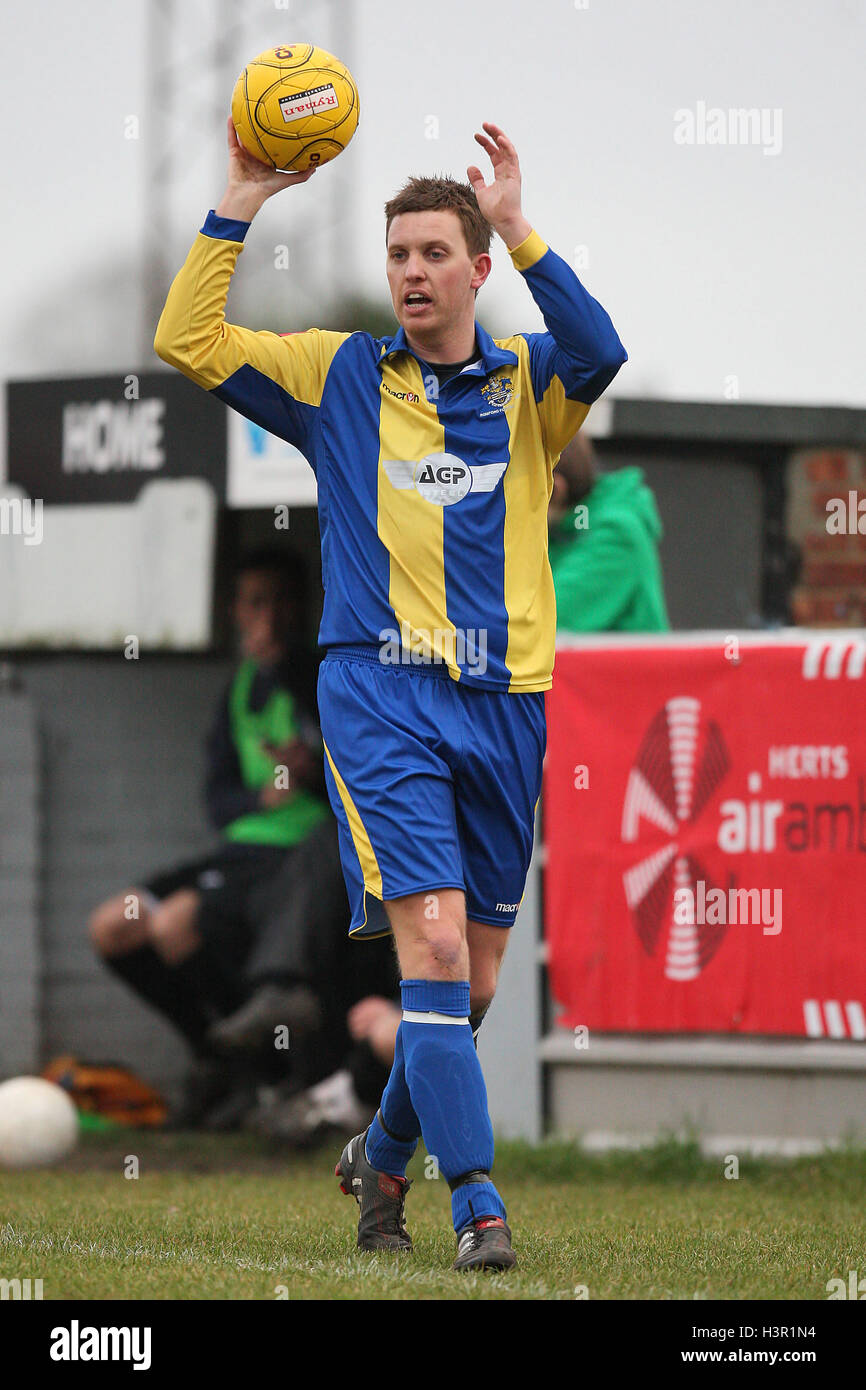 Paul Kavanagh in action for Romford - Cheshunt vs Romford - Ryman ...