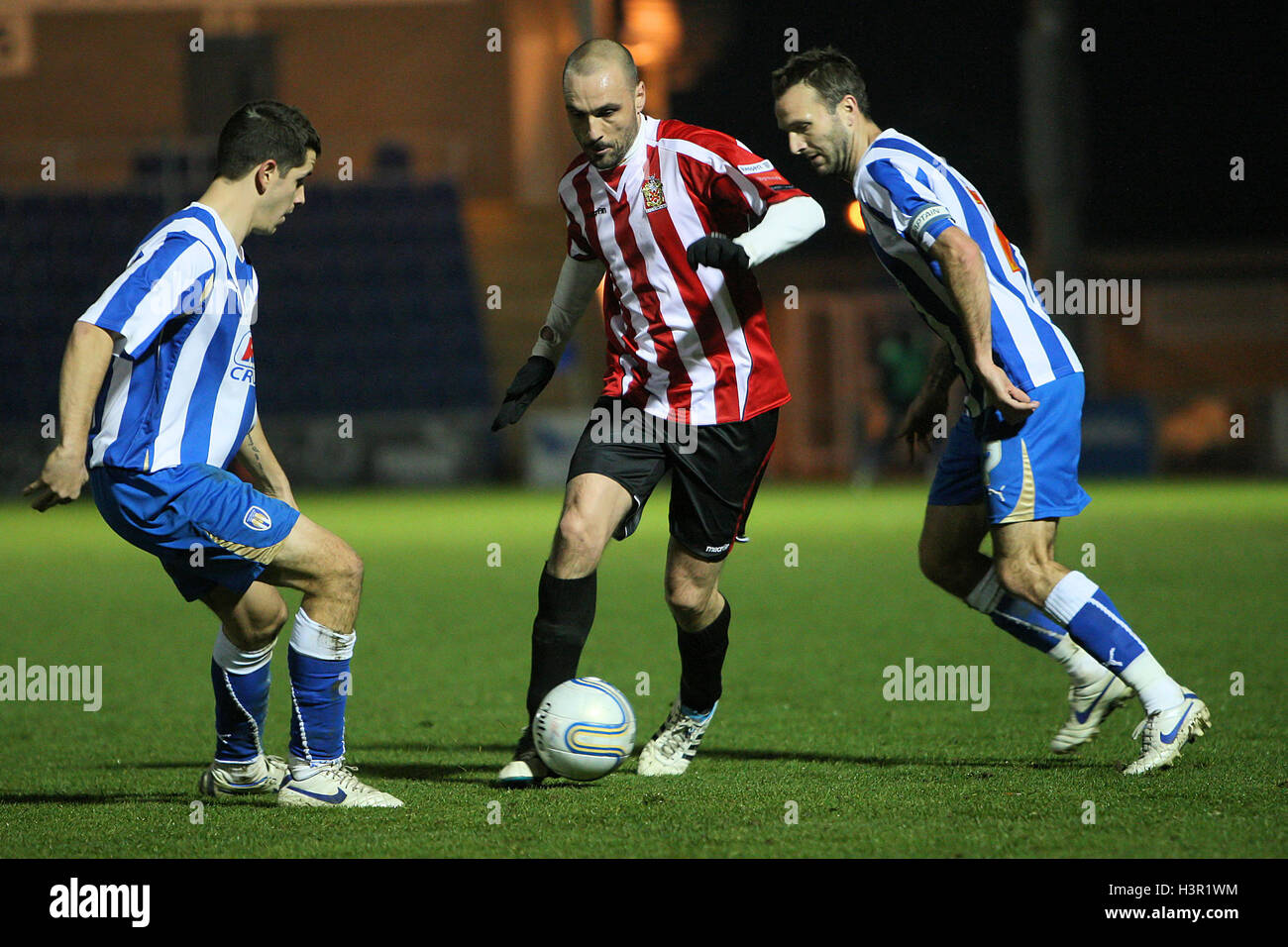 Jonathan Hunt on the ball for Hornchurch - Colchester United vs AFC ...
