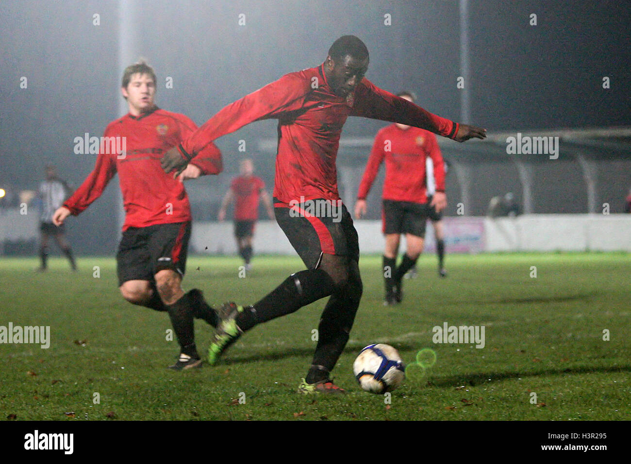 Tambeson Eyong scores the third goal for Hornchurch - Eton Manor vs AFC ...