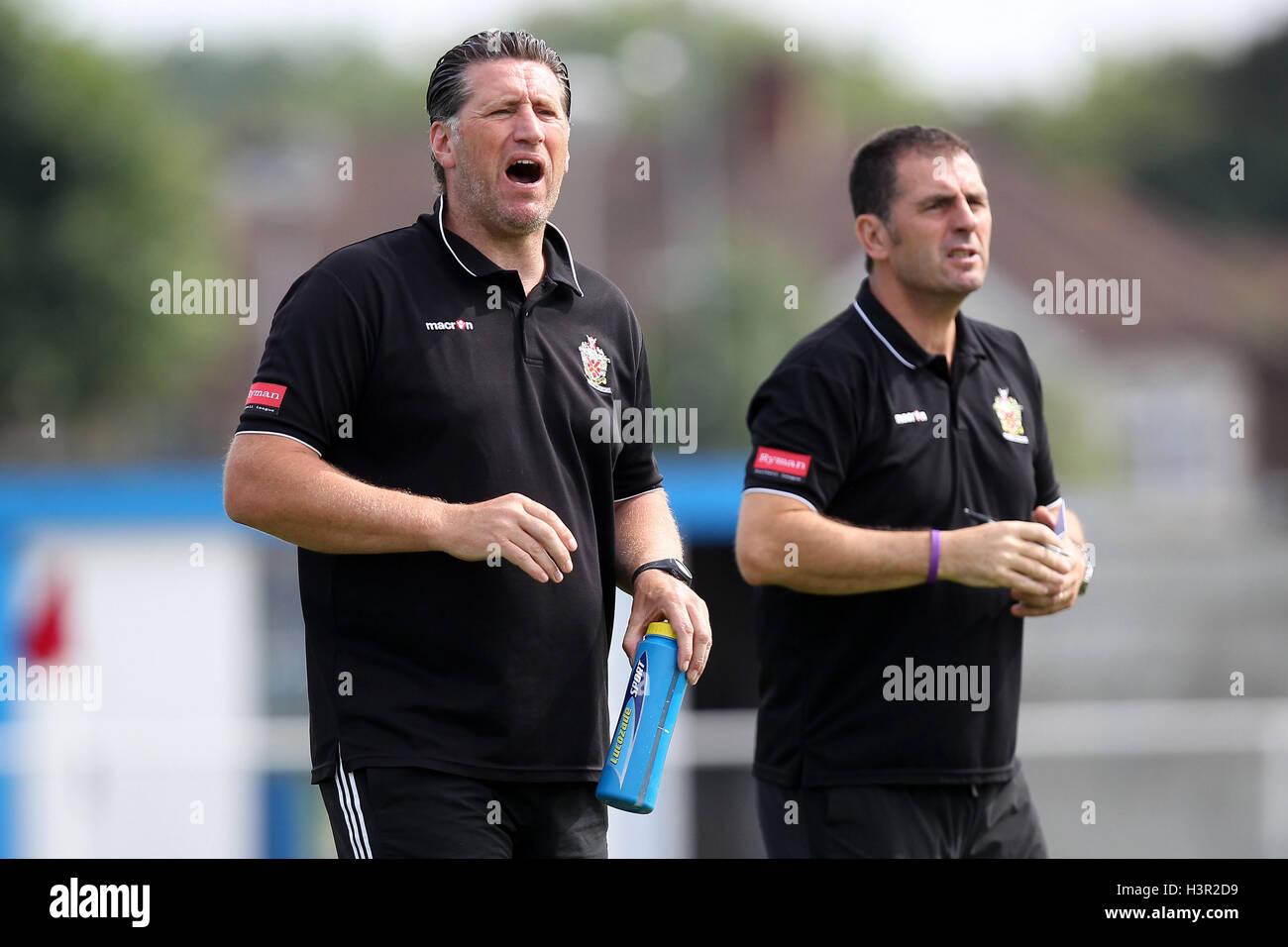 Hornchurch manager Jim McFarlane - Grays Athletic vs AFC Hornchurch - Friendly Football match at ...
