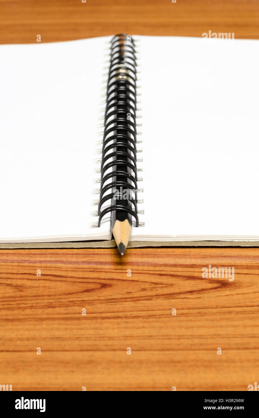 notebook and pencil Stock Photo - Alamy