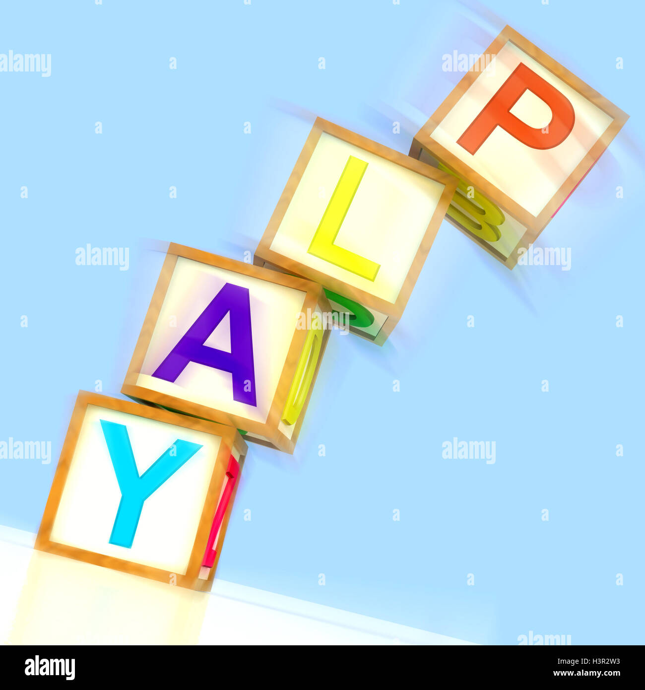 Play Word Show Entertainment Enjoyment And Free Time Stock Photo - Alamy