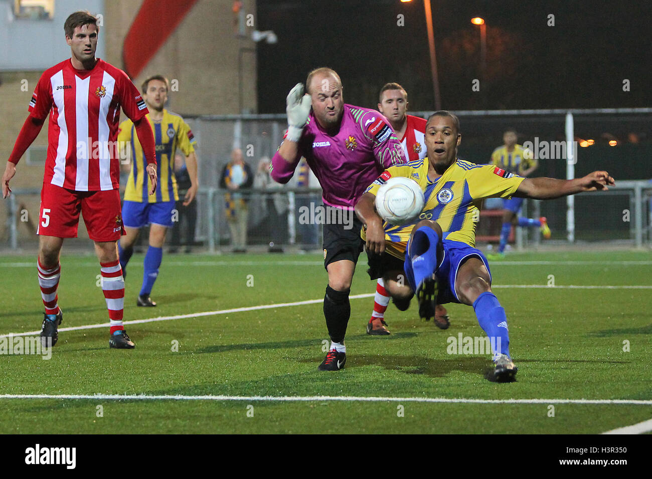 Dean Neil of Harlow tangles with Ryan Imbert of Romford - Harlow Town ...