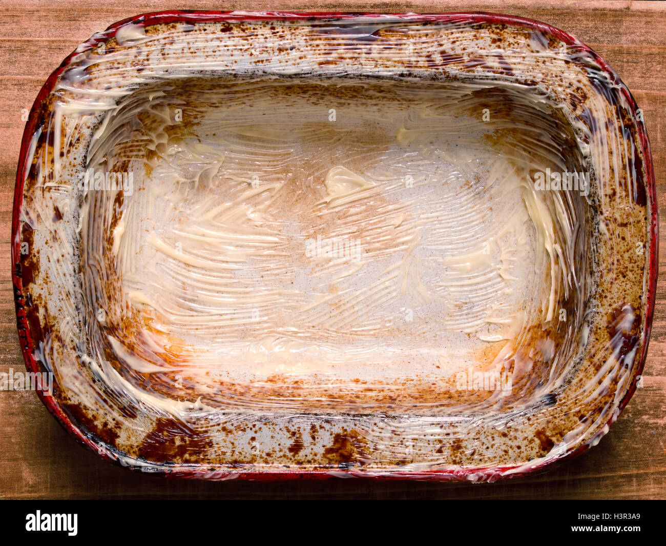 rustic shabby buttered pie pan Stock Photo - Alamy