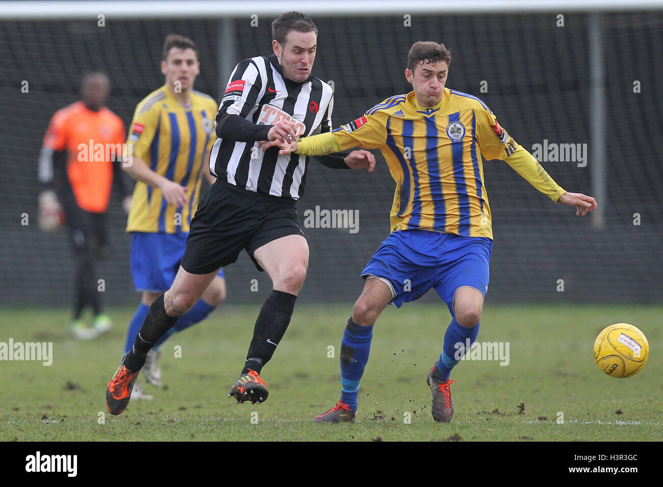 Luke Callander of Heybridge closes down Jamie Dicks of Romford ...