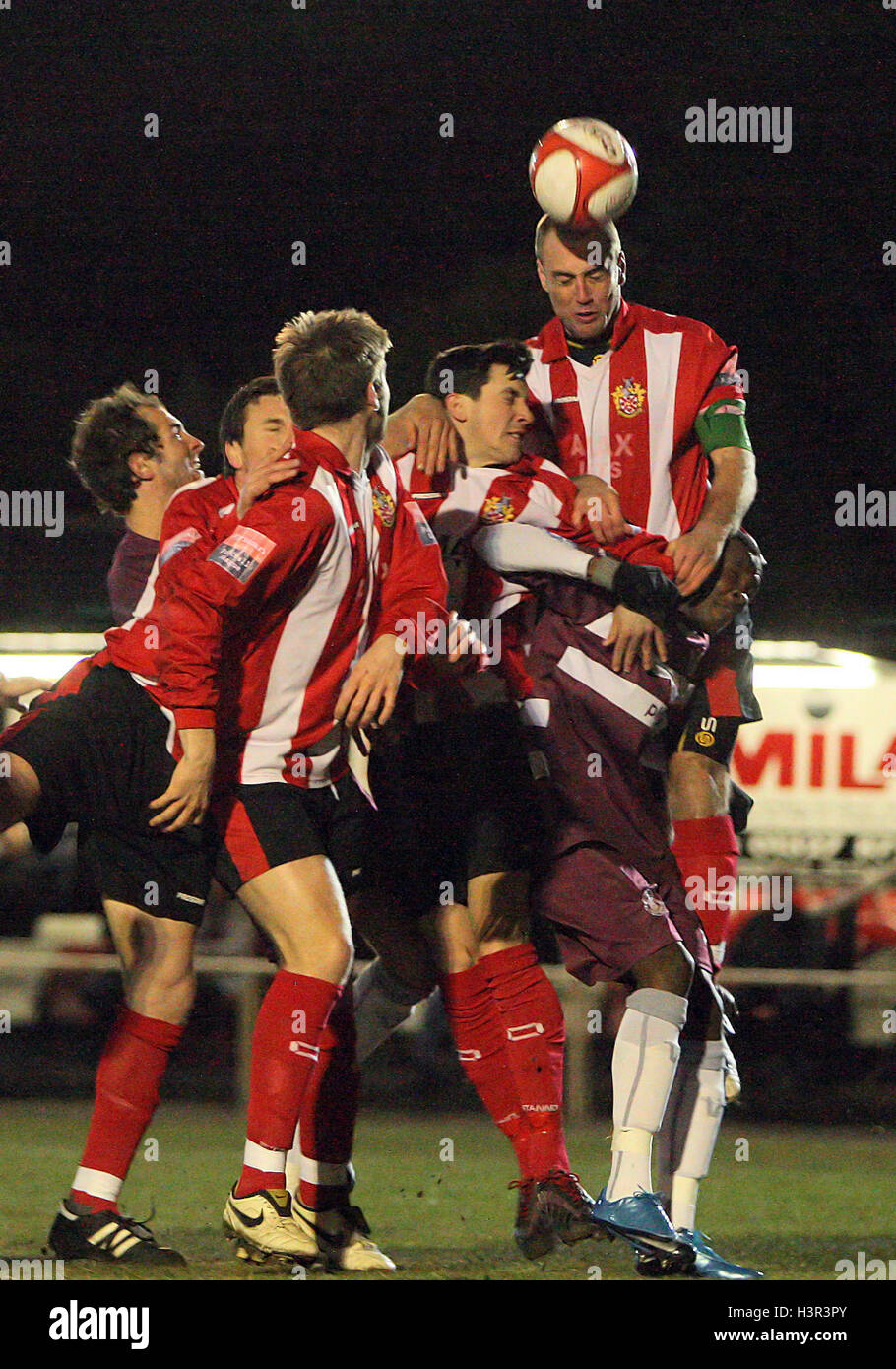 Elliot Styles rises to head the first goal for Hornchurch - AFC ...