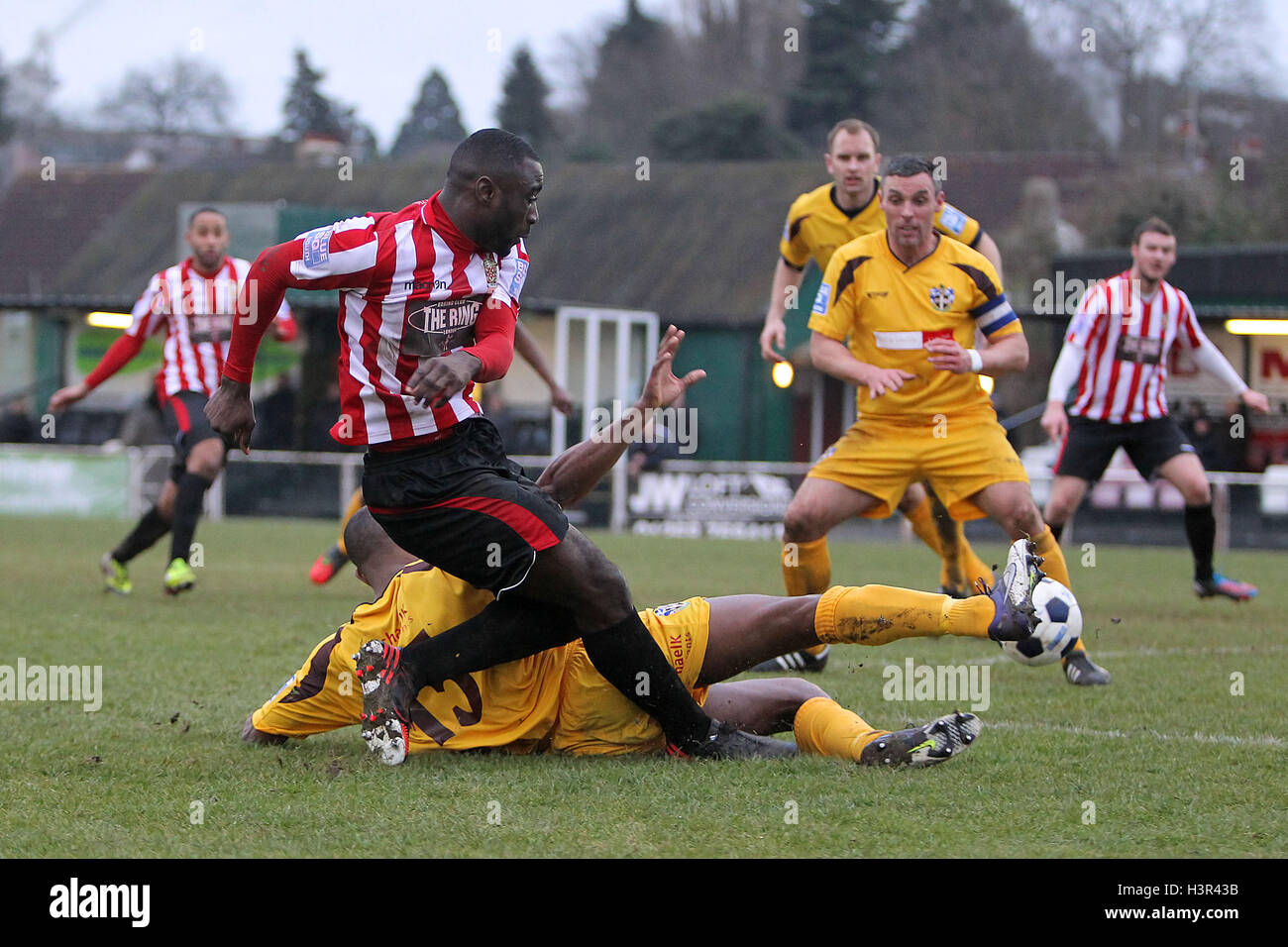 Tambeson Eyong of Hornchurch in action - AFC Hornchurch vs Sutton ...