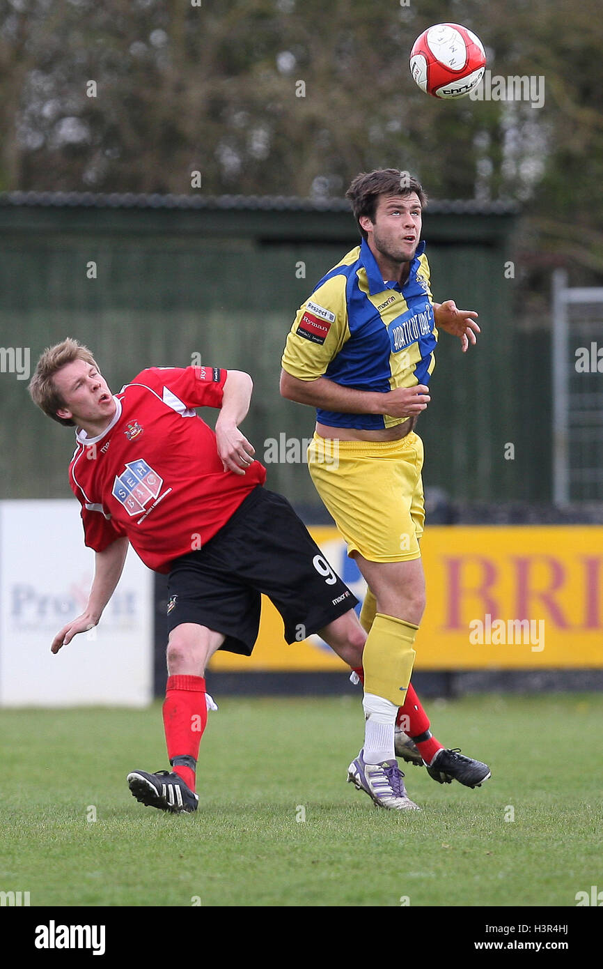 Matt Toms of Romford and Danny Bloomfield - Needham Market vs Romford ...