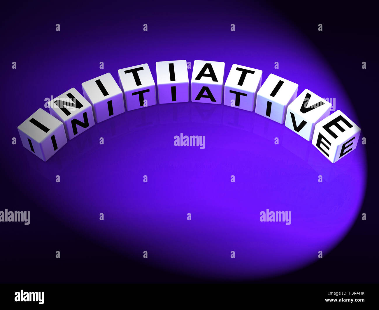 Initiative Letters Mean Leadership Inventiveness And Action Stock Photo ...