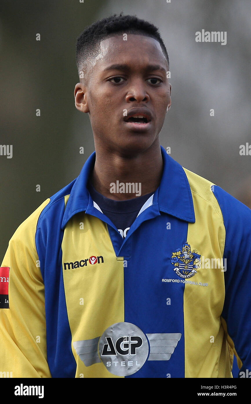 Ade Cole of Romford - Potters Bar Town vs Romford - Ryman League ...