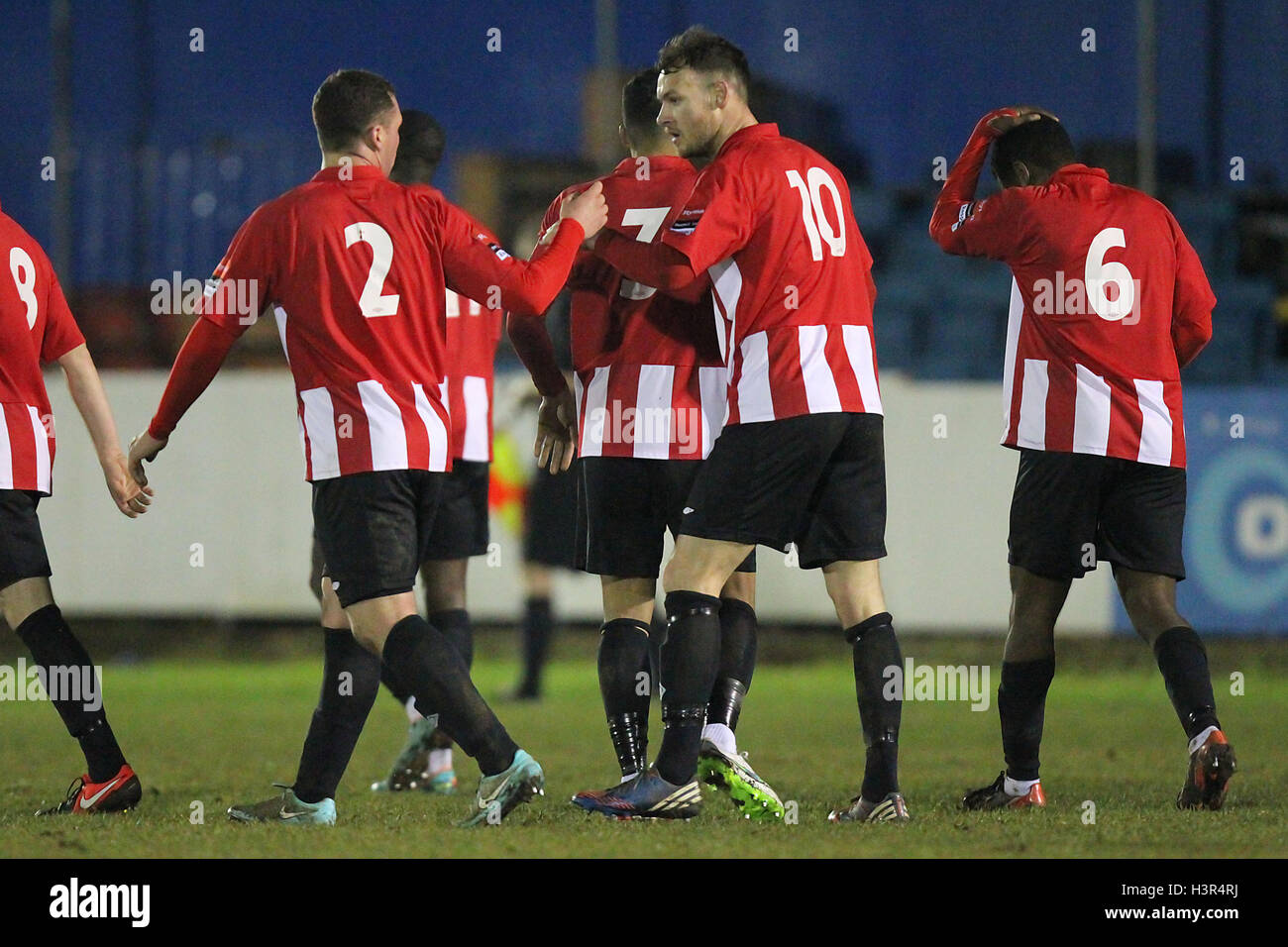 Hornchurch celebrate their first goal - Redbridge vs AFC Hornchurch ...