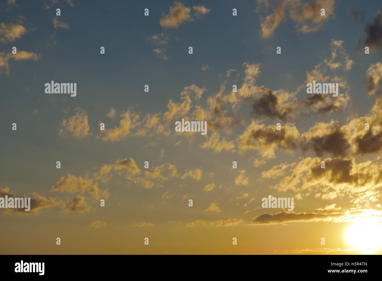 Sunset gold color Stock Photo - Alamy