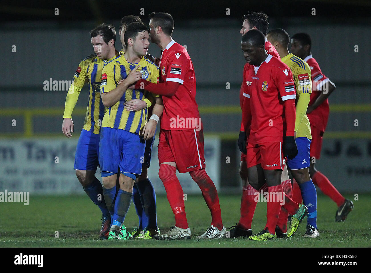 Tempers flare during the second half - Romford vs Aveley - Ryman League ...