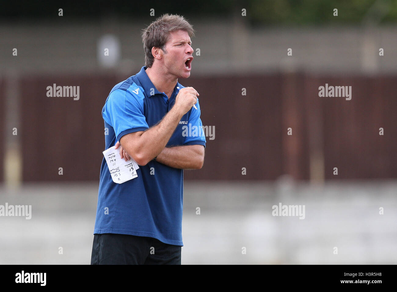 Aveley manager Alan Kimble - Romford vs Aveley - Pre-Season Friendly ...