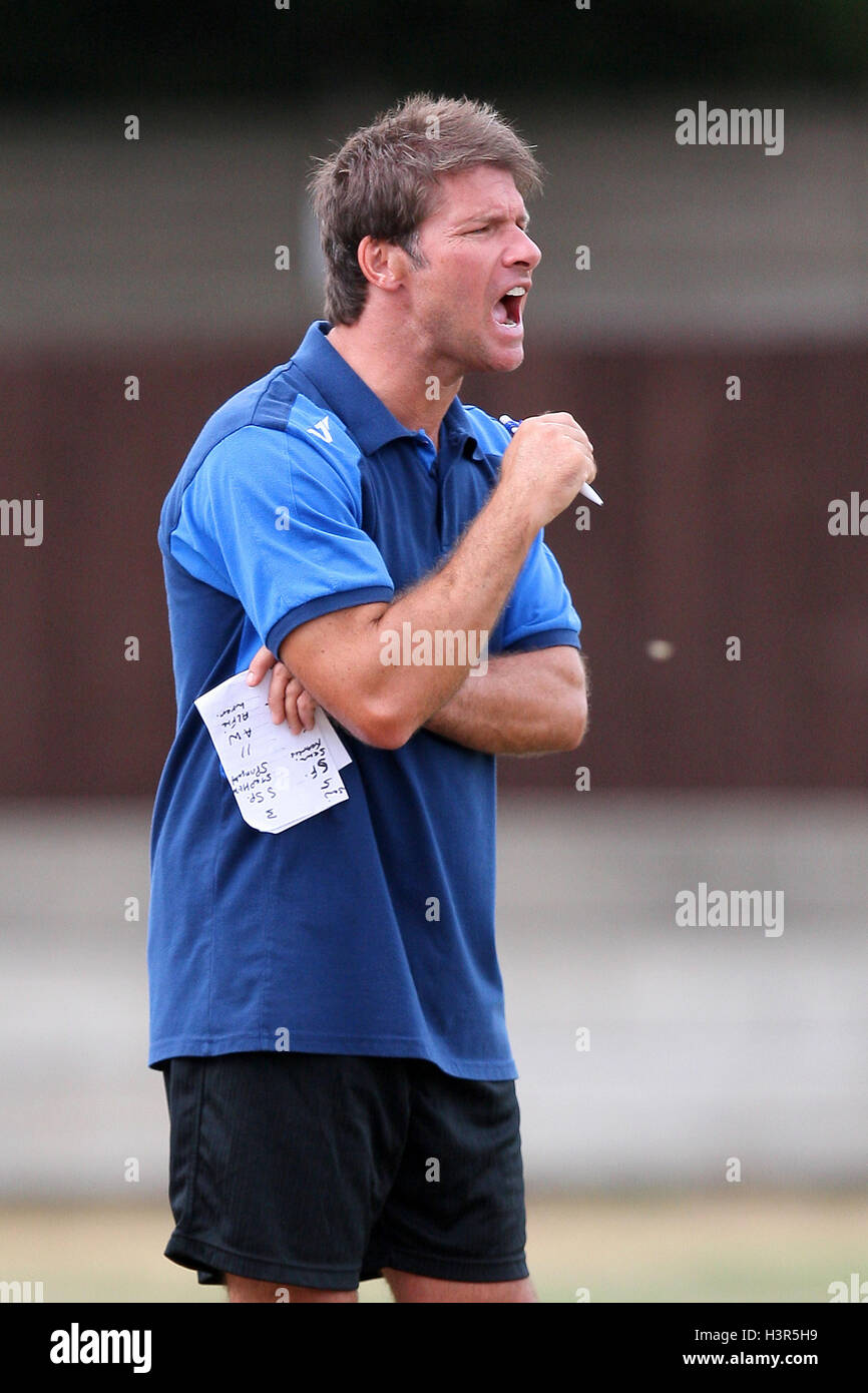 Aveley manager Alan Kimble - Romford vs Aveley - Pre-Season Friendly ...