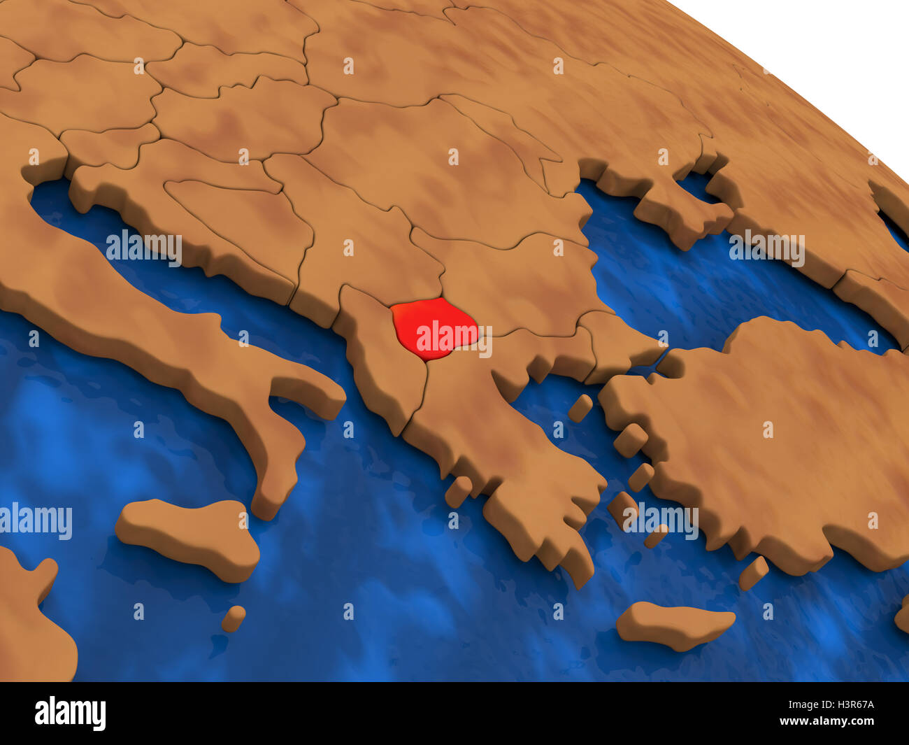 Macedonian map hi-res stock photography and images - Alamy