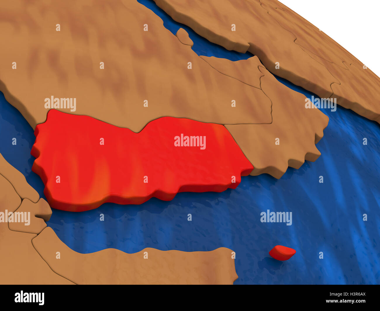 Yaman map hi-res stock photography and images - Alamy