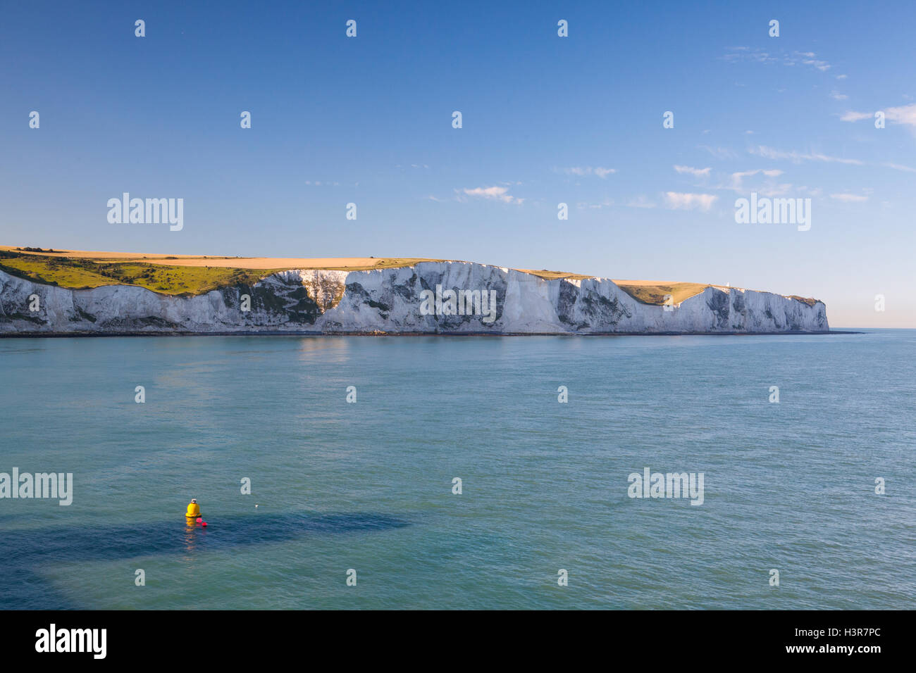 The white cliffs of Dover from the sea, England Stock Photo - Alamy