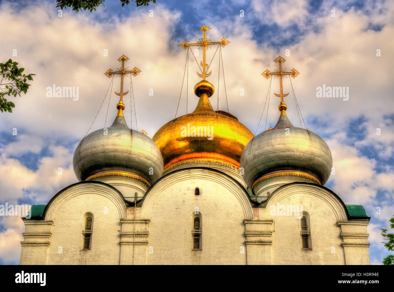 Smolensk Cathedral of Novodevichy Convent, a UNESCO site in Moscow ...