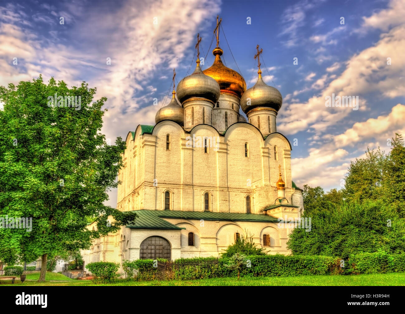 Smolensk Cathedral of Novodevichy Convent, a UNESCO site in Moscow ...