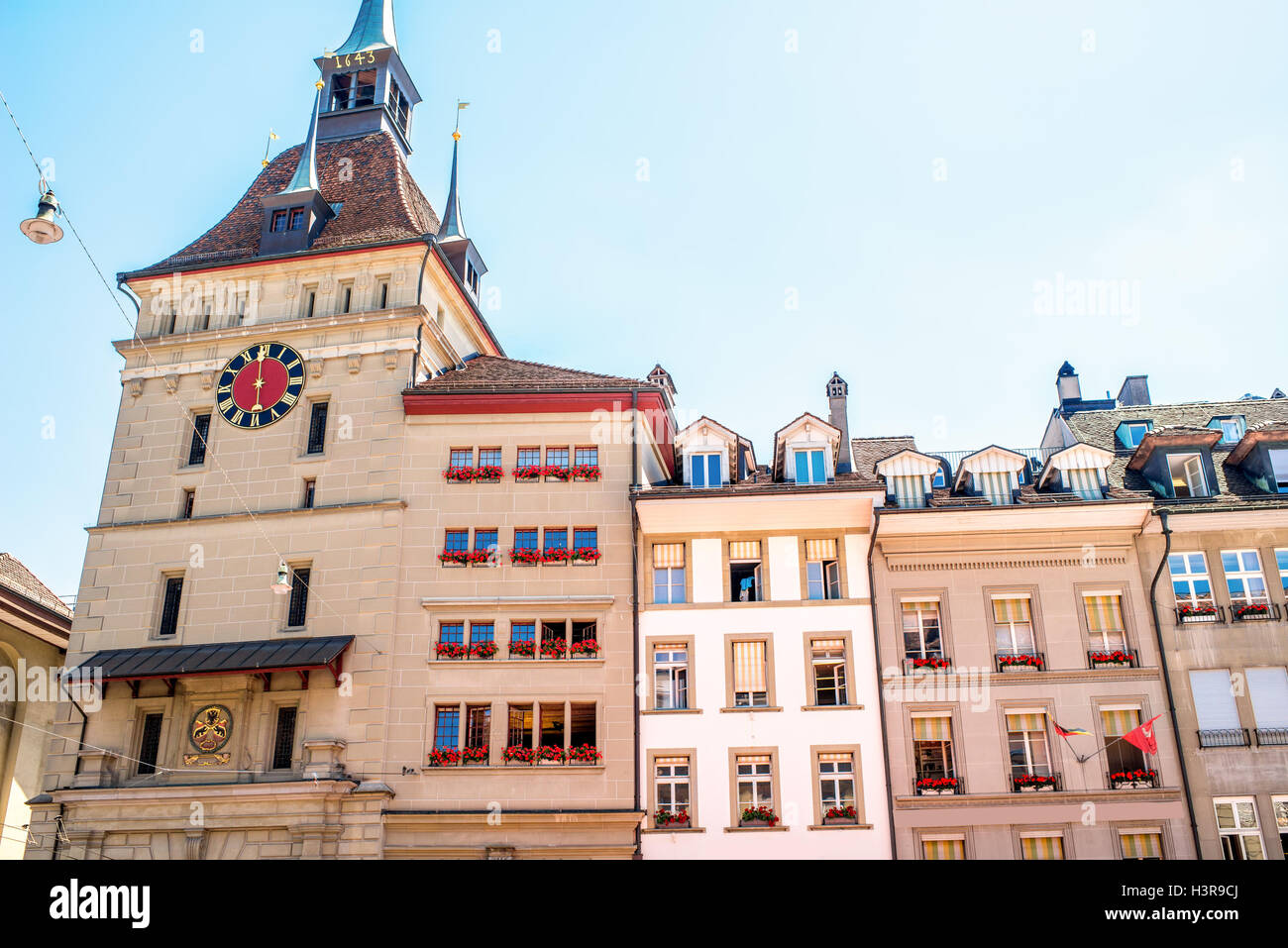 Buildings in Bern city Stock Photo - Alamy